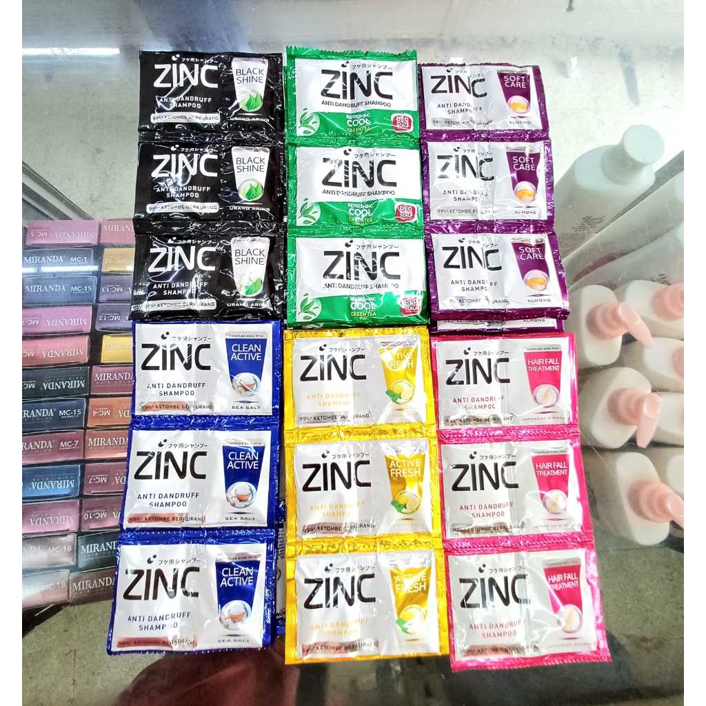 Jual SAMPO ZINC SACHET / 20 x 12 SACHET ( 20 RENCENG ) | Shopee Indonesia