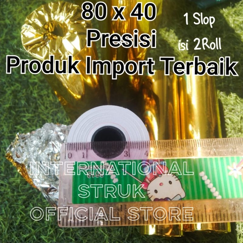 Jual KERTAS STRUK THERMAL 80X40 PREMIUM PRINTER 80MM | Shopee Indonesia