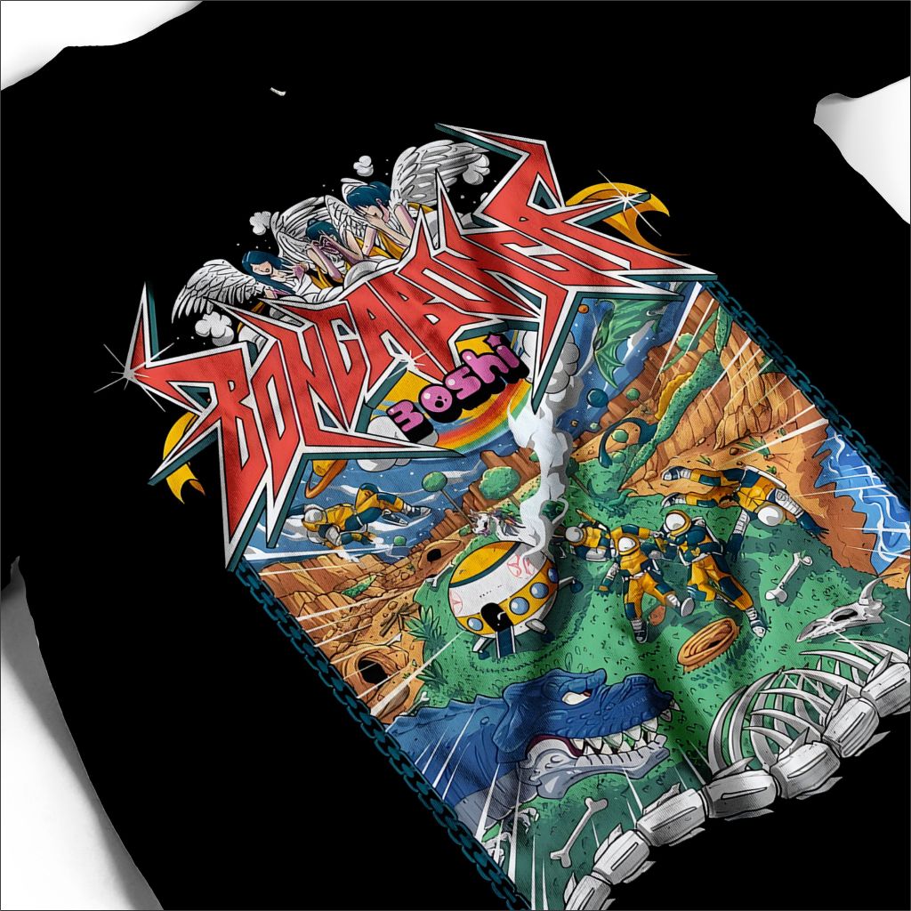 Jual Terviral Kaos Band Bongabonga X 3 Oshi Horizon Alam Khayal Pakaian ...