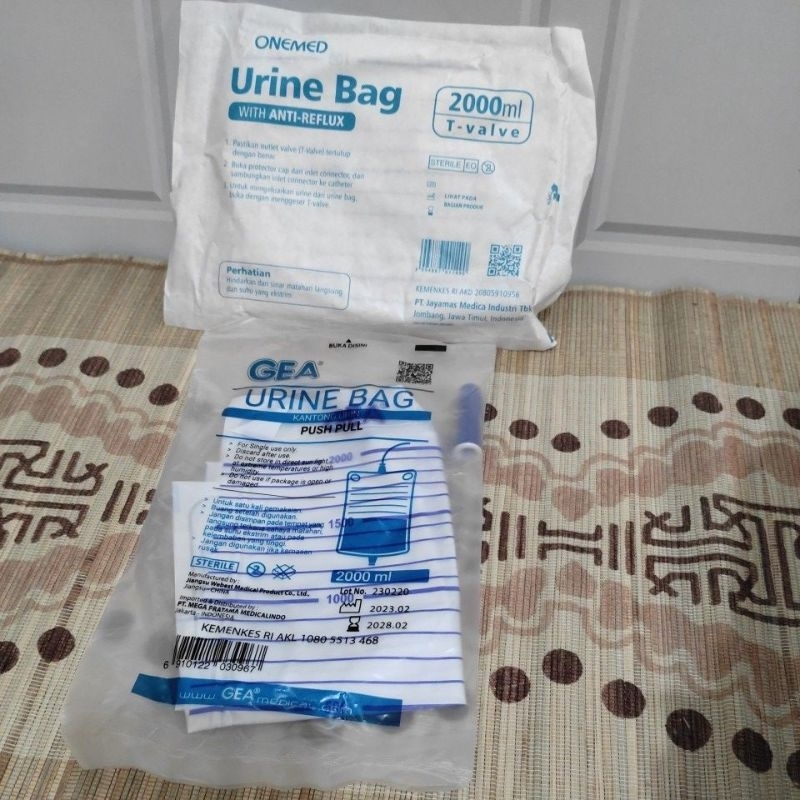 Jual Urine Bag Push Pull/ Urine Bag T-Valve/ Kantong Urine 2000ml ...