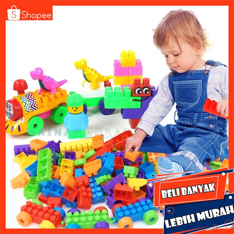 Jual MAINAN ANAK MURAH BLOCK DINO INTELLECT BLOCKS KERETA DAN MBOIL EDUKASI | Shopee Indonesia