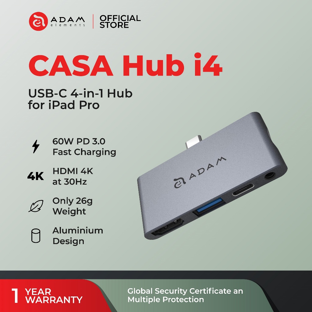 Jual ADAM elements Casa Hub i4 USB 3.1 USB Type C (USB-C) 4 Port Hub ...