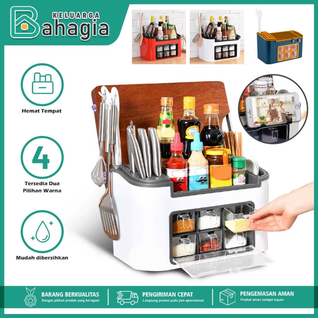 Jual [KB] Rak Dapur Serbaguna Rak Penyimpanan Bumbu Dapur Multifungsi ...
