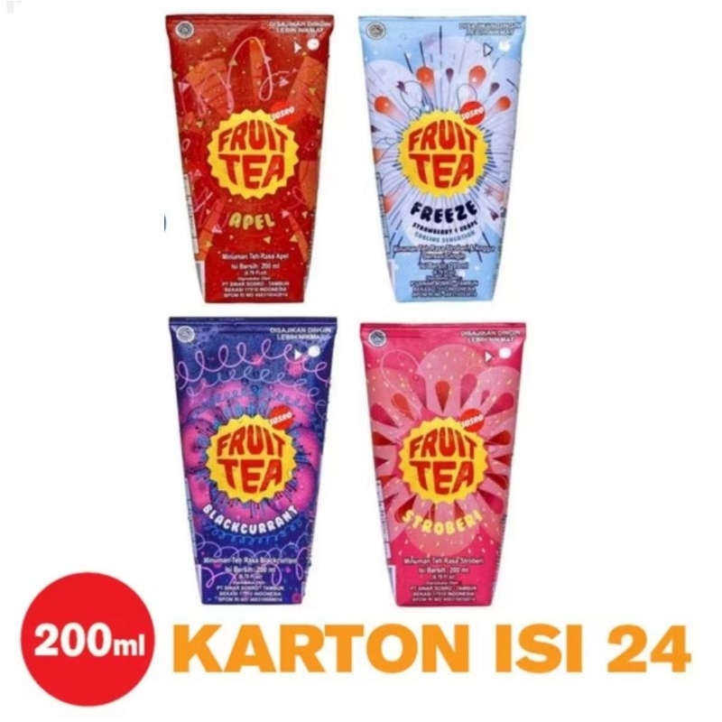 Jual FRUIT TEA DUS KARTON KARDUS GENGGAM 200ml isi 24 | Shopee Indonesia