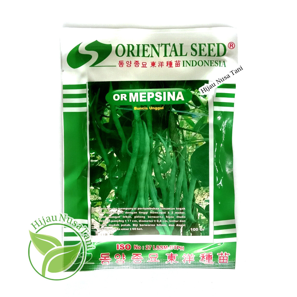 Jual Benih Buncis OR MEPSINA 100gr OR Seed / Oriental Seed - Kemasan ...