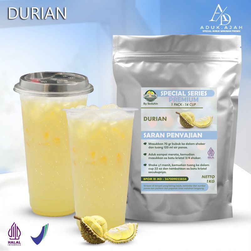 Jual MINUMAN DURIAN 1 KG / BUBUK MINUMAN INSTANT | Shopee Indonesia