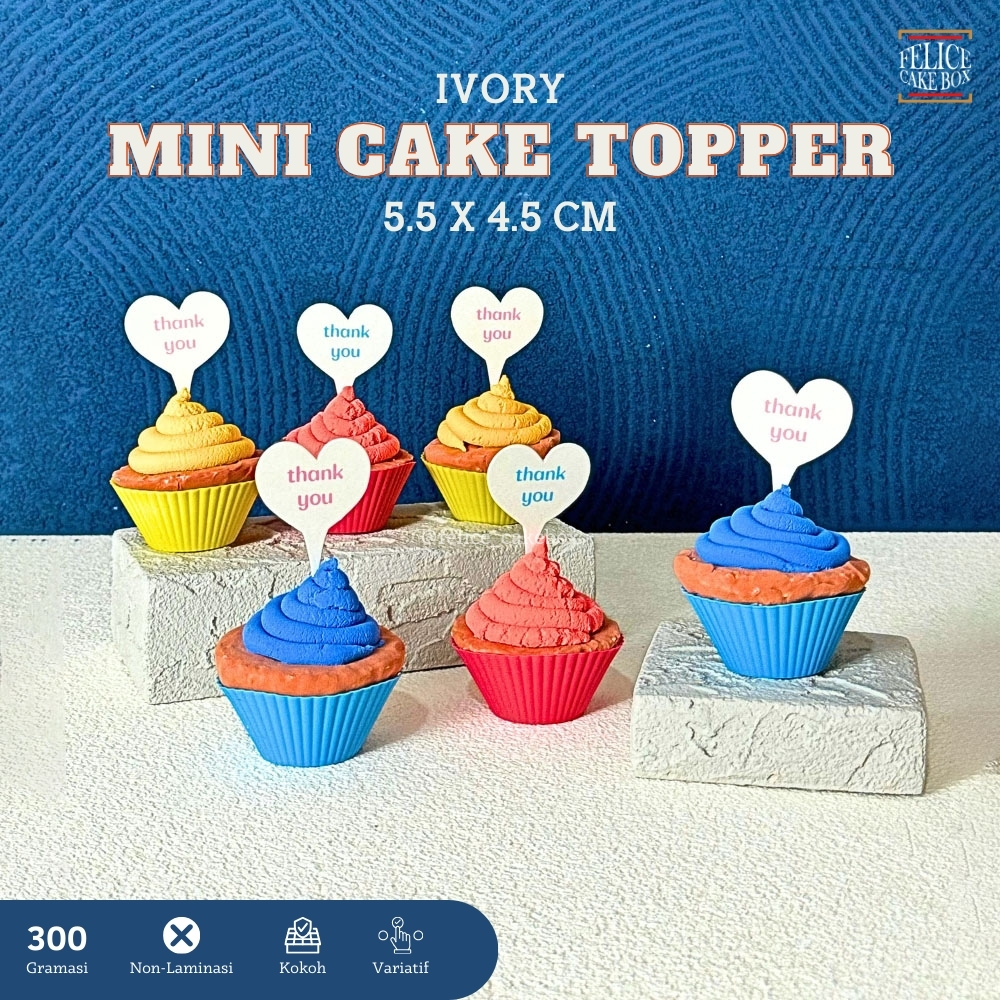 Jual LOVE CAKE TOPPER / MINI CAKE TOPPER / TOPPER KUE MINI HATI ...