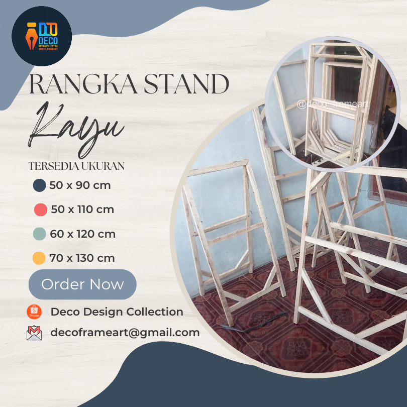 Jual Rangka Standing Banner Kayu Jualan | Shopee Indonesia