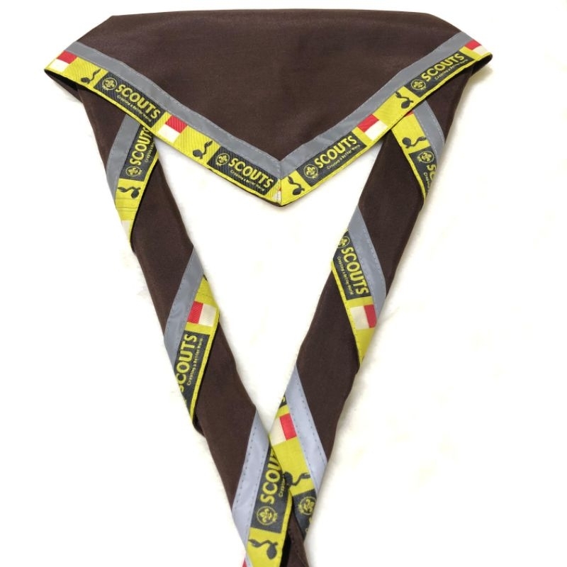 Jual Scraf pramuka scout coklat emas bahan katun jumping menyala dalam ...