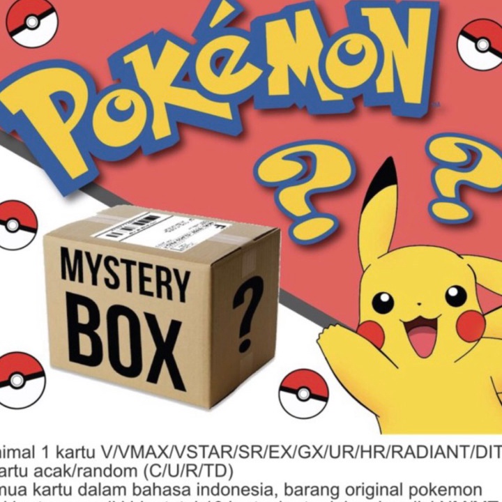 Jual NEW PRODUCT Mystery box pokemon kartu tcg indonesia murah vstar vmax sr hr ur gx | Shopee ...