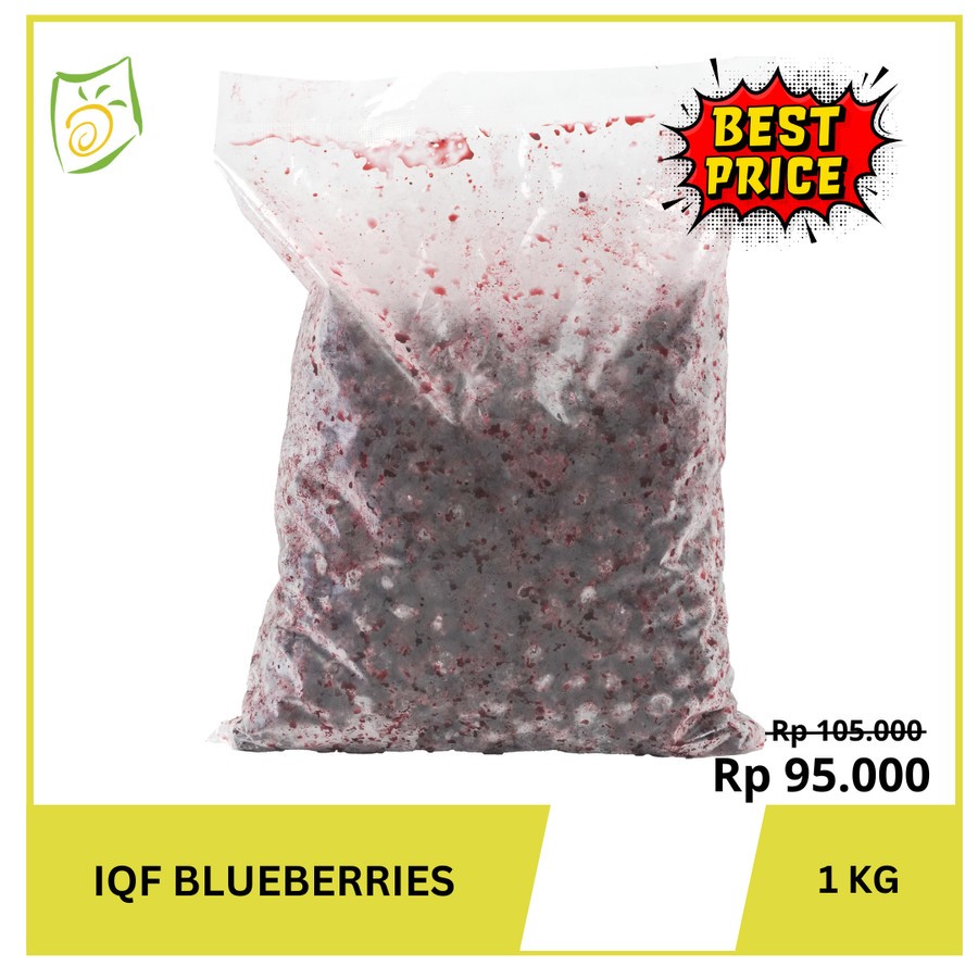 Jual Frozen Fruits - IQF Blueberry Frozen 1 Kg | Shopee Indonesia