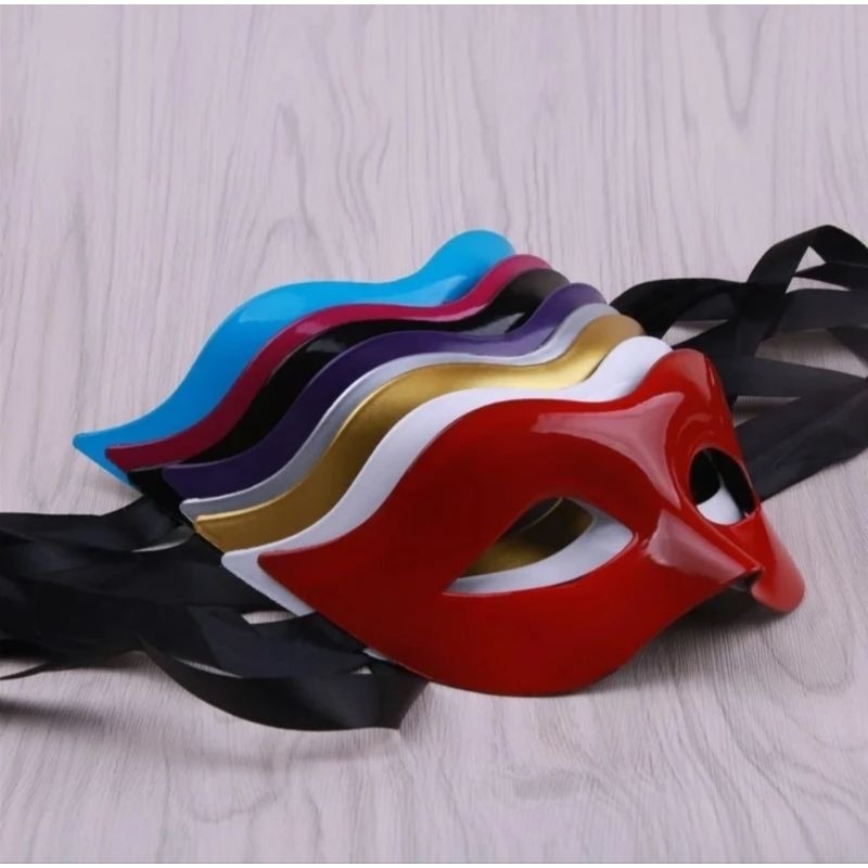Jual Topeng Pria Polos Party Mask Topeng Pesta Halloween Ulang Tahun ...