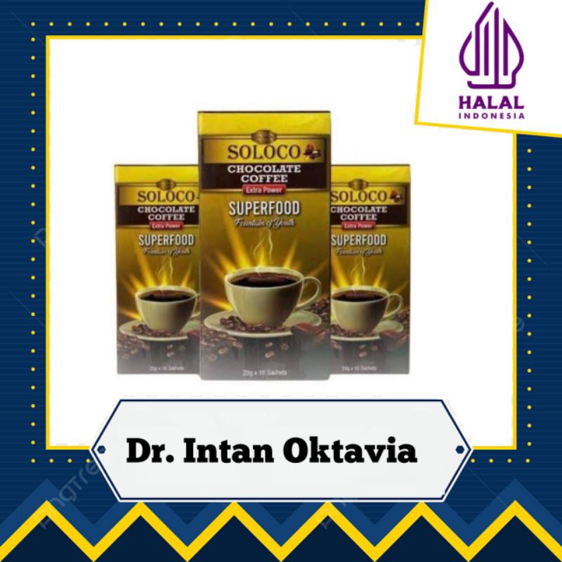 Jual Kopi Soloco Coffee Rasa Chocolate Asli Original 1Dus Isi 10Sachet ...