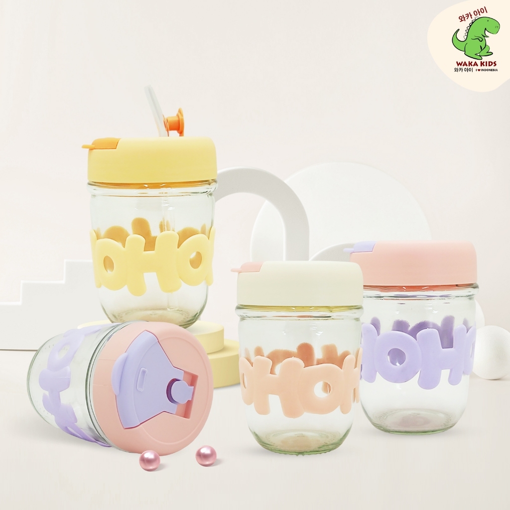 Jual Tumblr Gelas Minum Kaca HOHO FREE SEDOTAN Tumbler Kaca Aesthetic ...