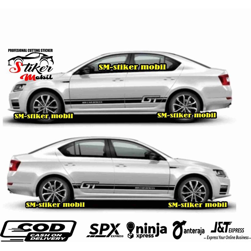 Jual stiker mobil sedan vios civic corona Corolla stiker variasi body ...