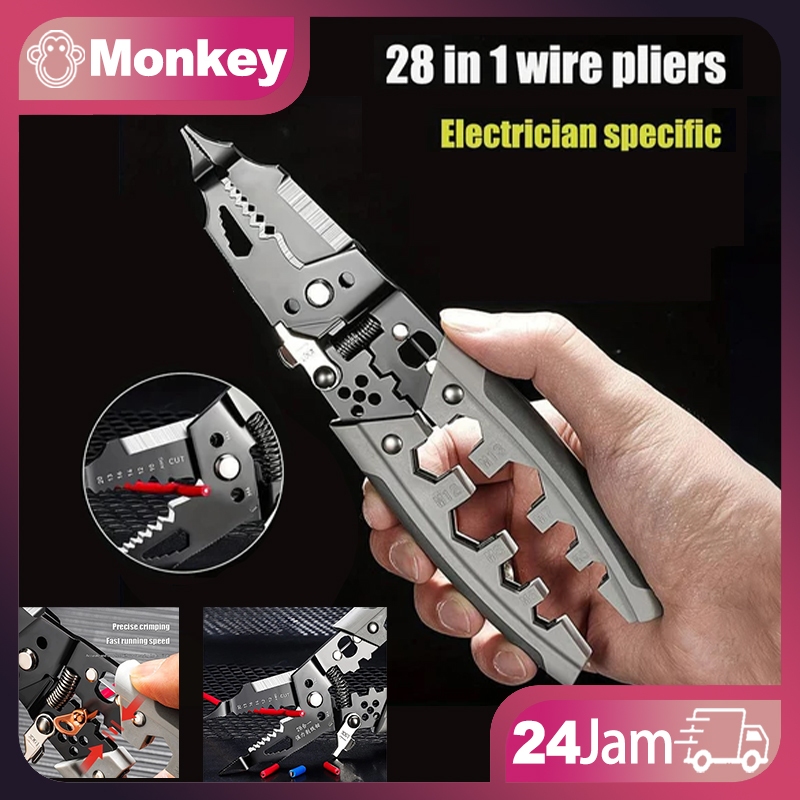 Jual Tang kupas kabel/28 in 1 Tang Potong Kupas Kabel Tang Stripper ...