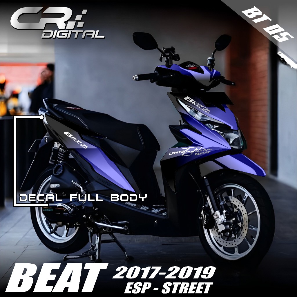 Jual Decal Sticker Variasi Beat ESP STREET 2016 2017 2018 2019 Full ...