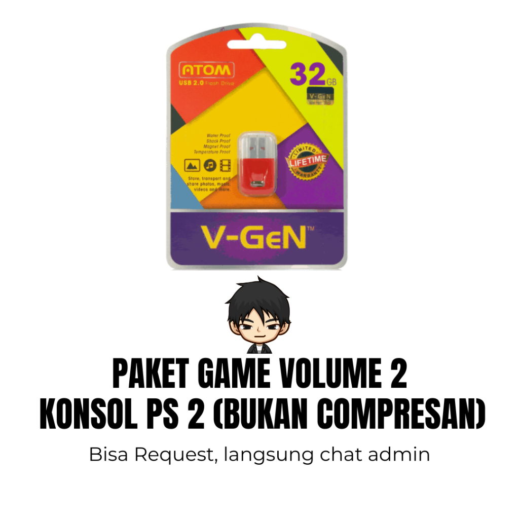 Jual Paket Game Volume 2 konsol PS2 lengkap dengan cheat device (Full ...