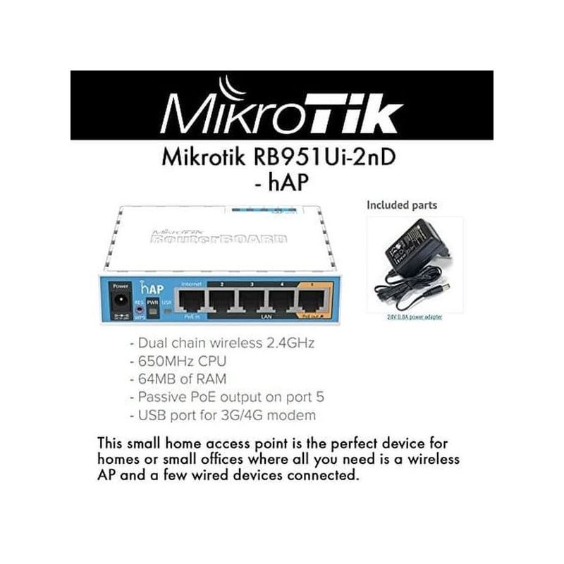 Jual Mikrotik RB951UI-2ND Routerboard HAP | Shopee Indonesia
