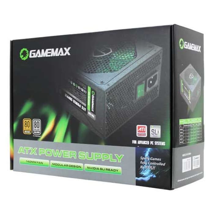 Jual PSU Gamemax GM600 - 600 Watt 80+ Bronze | Power Supply 600W | Shopee Indonesia