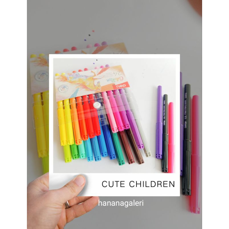Jual SPIDOL 24 WARNA / SPIDOL KECIL ( 1 PACK ISI 24 PCS) | Shopee Indonesia