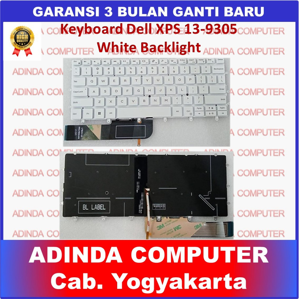 Jual Keyboard Dell XPS 13 9305 9360 9370 9380 7390 P82G 82FHM 082FHM ...