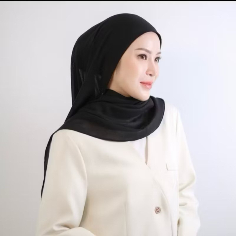 Jual Pashmina hitam Pashmina dubai hitam Pashmina Dubai Shawl ...