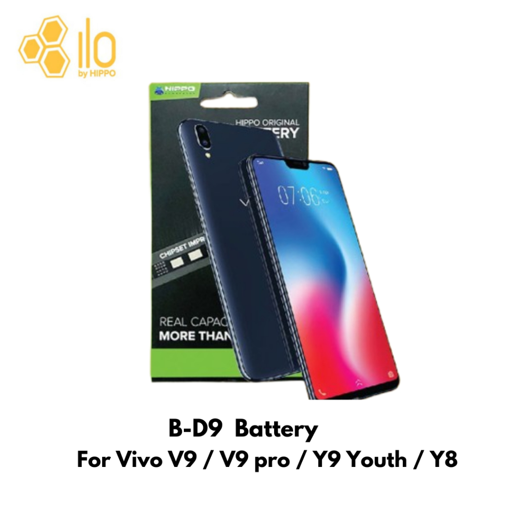 Jual Hippo Baterai V9 / V9 Pro / Y9 Youth / Y8 B-D9 3760mah Original Cell Battery Batrai Batere ...