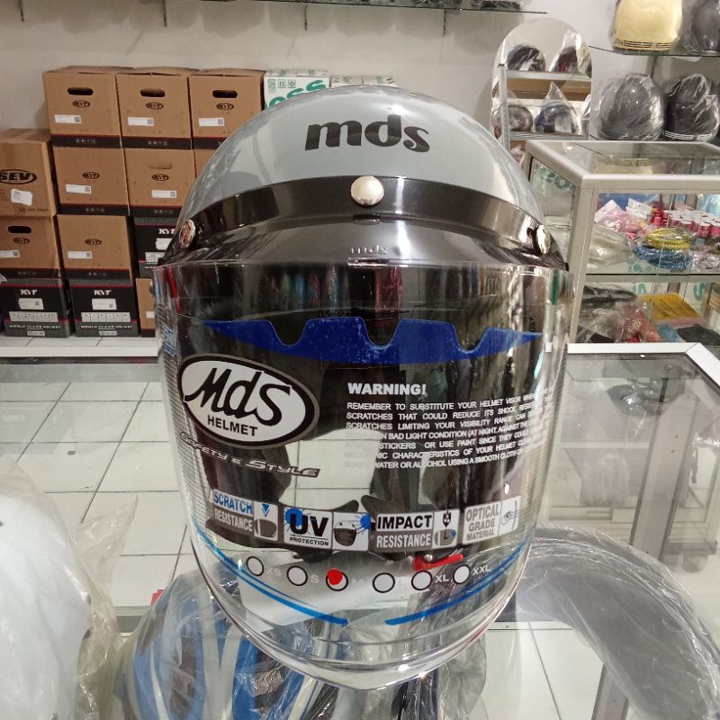 Jual HELM MDS Z CLASSIC GREY ORIGINAL | Shopee Indonesia