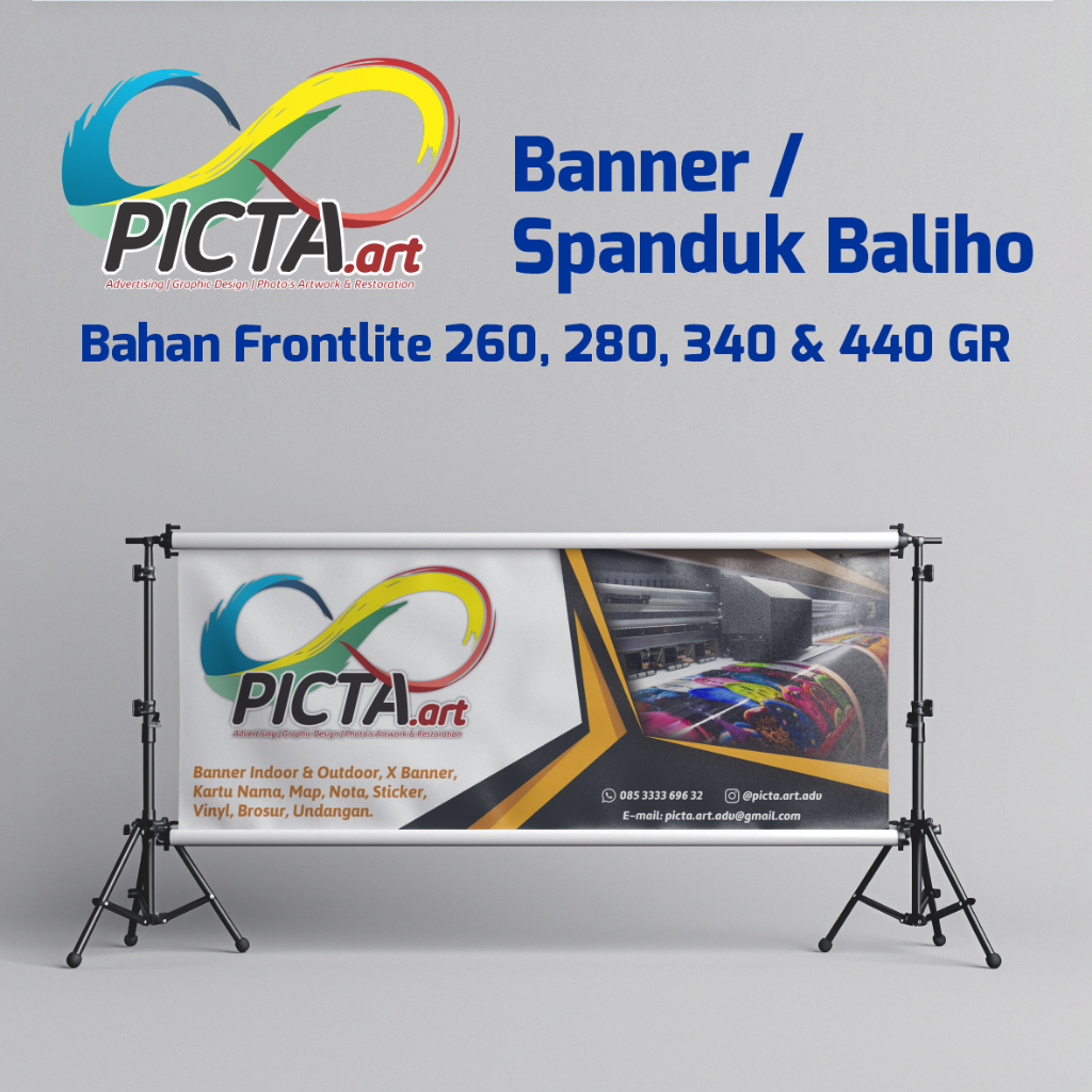 Jual Cetak Spanduk Banner Baligo Baliho Murah Bahan Frontlite 260/280 ...