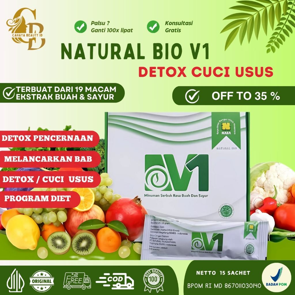 Jual BIO V1 NASA V1 Detox Usus Cuci Usus Kotor 1 Box|Setara 2 Kg Buah ...
