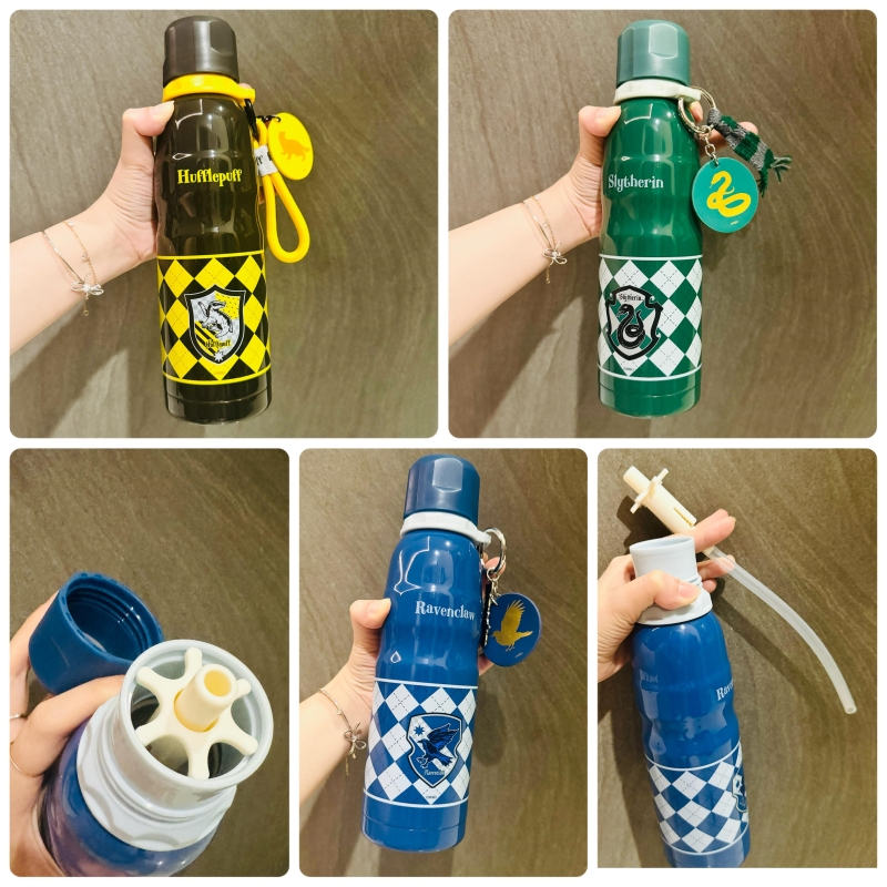 Jual MINISO X HARRY POTTER INSULATED BOTTLE WITH STRAW 750ML STAINLESS ...