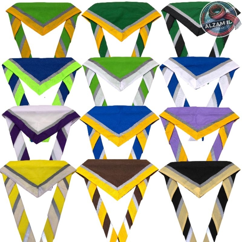 Jual Scraf Pramuka polos bisa menyala // Scraf Pramuka model polos ...