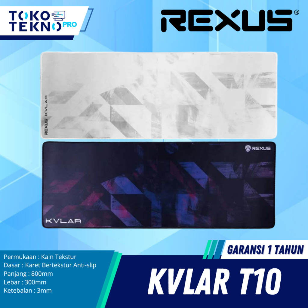 Jual Rexus T10 Kvlar Speed Edition XL Gaming Mousepad | Shopee Indonesia