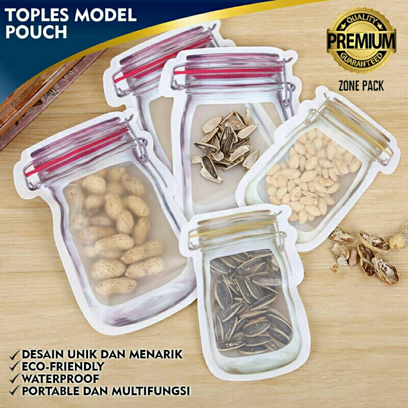 Jual PLASTIK STANDING POUCH MINI ZIPLOCK ZIPPER PENYIMPAN SNACK BUAH ...