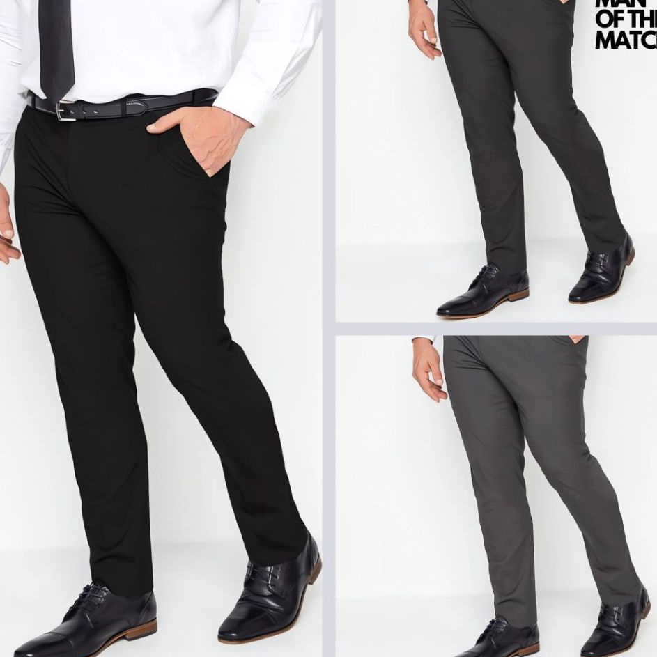 Jual Celana Panjang Kantor Formal Jumbo Big Size Untuk Kerja Bahan Dasar Slimfit Pria | Shopee ...