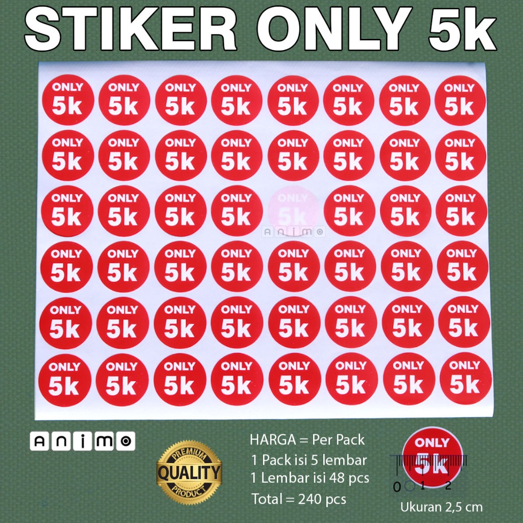 Jual STIKER ONLY 5k 10k 15k 20k 25k 30k 50k 100k | Shopee Indonesia