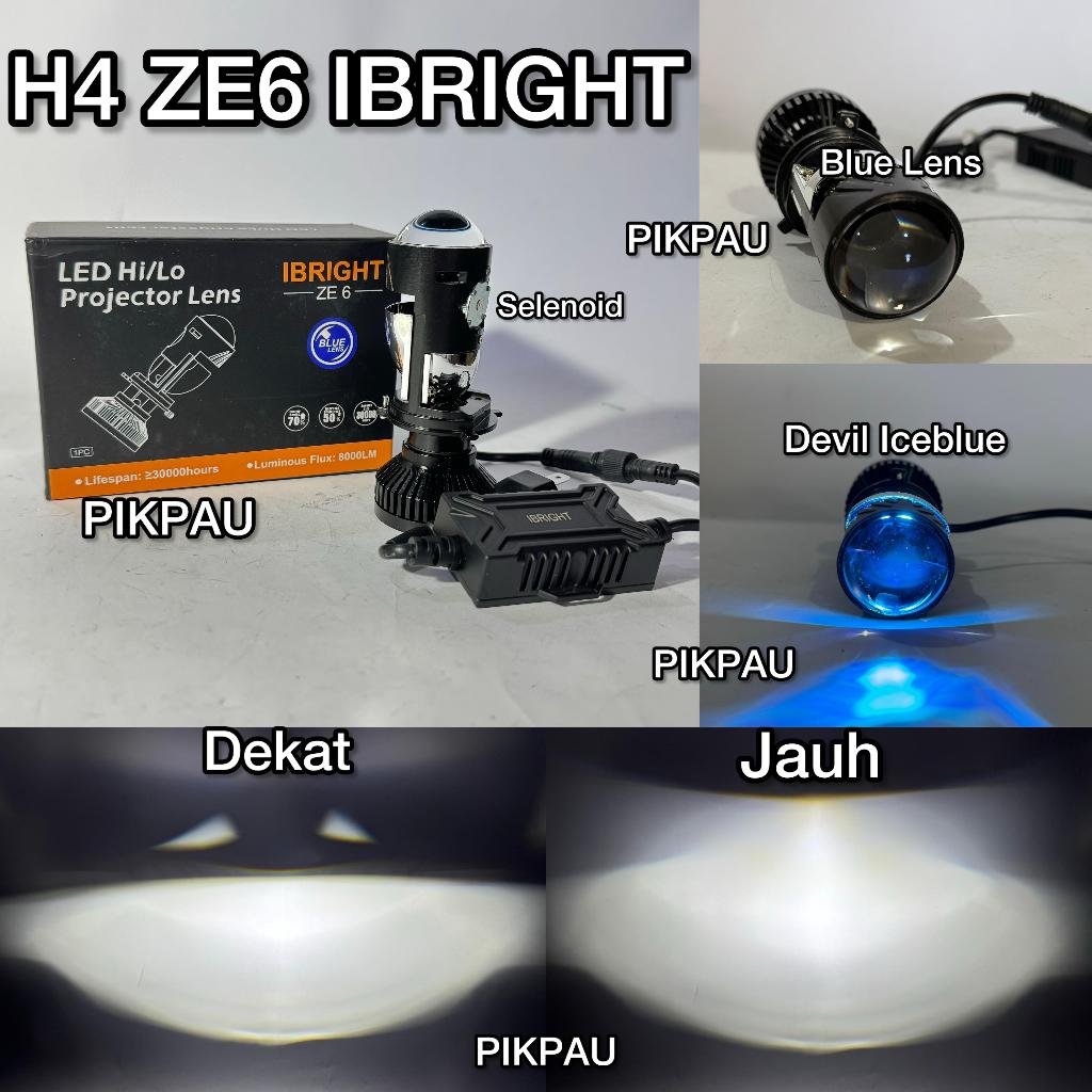 Jual IBRIGHT Lampu Utama ZE6 Original Premium H4 Projector LED | Shopee Indonesia
