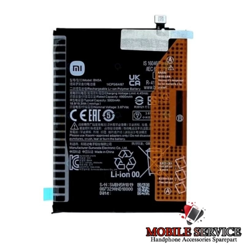Jual Baterai Batre Batrai Battery Xiaomi BN5A Redmi 10 / Redmi Note 10 ...