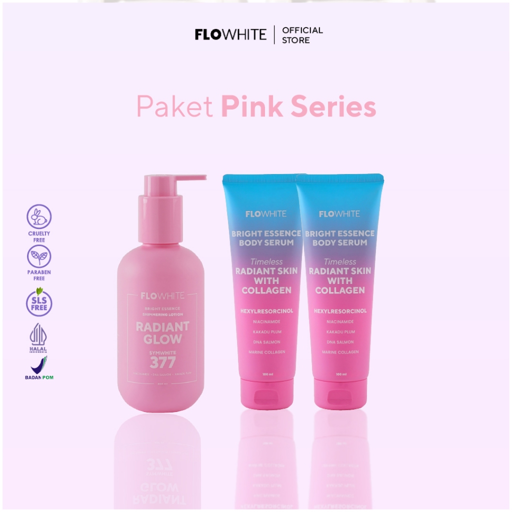 Jual Flowhite Beauty Paket Pink Series (1pcs Radiant Glow + 2pcs ...