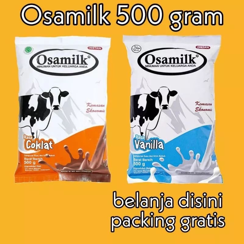 Jual OSAMILK 500gr SUSU GEMUK BADAN BPOM 500GR | Shopee Indonesia