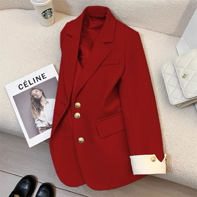 Jual THEONE_ Korean Version Of Casual Loose Suit Blazer // JUMBO Blazer ...