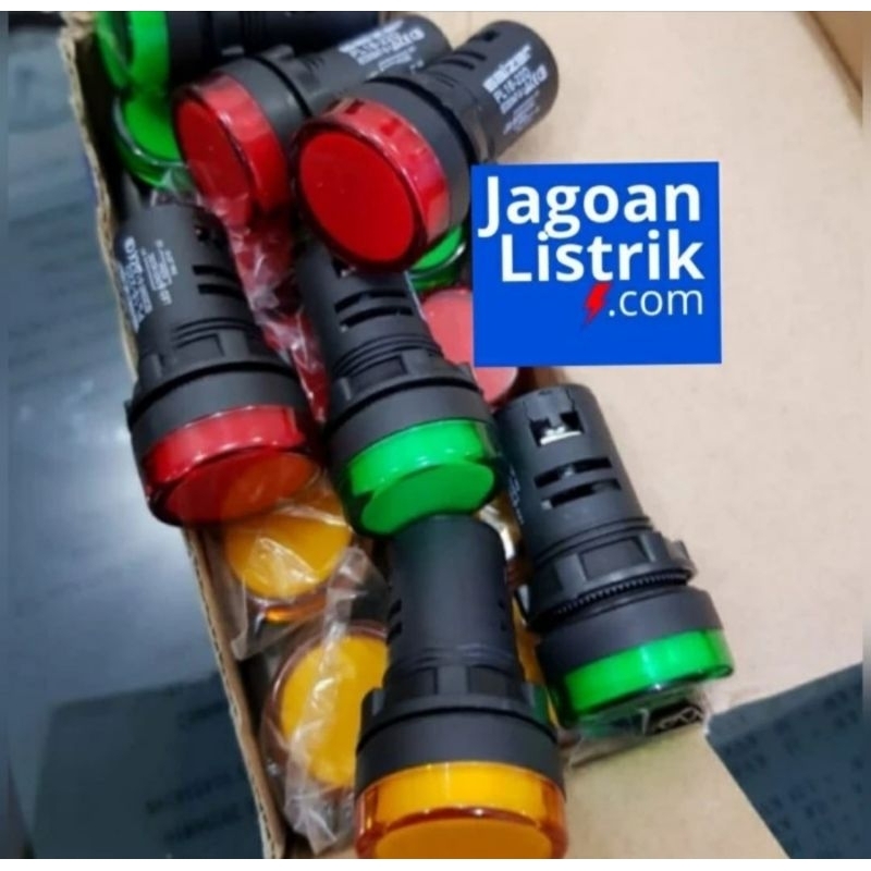 Jual SALZER DIGITAL PILOT LAMP LED 16mm ( PL16-16D 220V AC) Merah ...