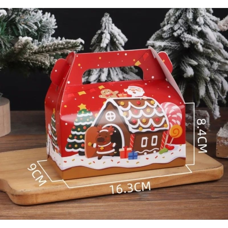 Jual Box Natal 16x9x8 Box Natal 1 toples 350gr box natal Mungil Box ...