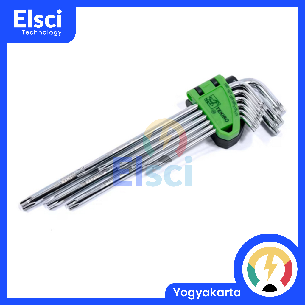 Jual Tekiro Kunci L Bintang Torx Tanpa Lubang 9pcs | Shopee Indonesia