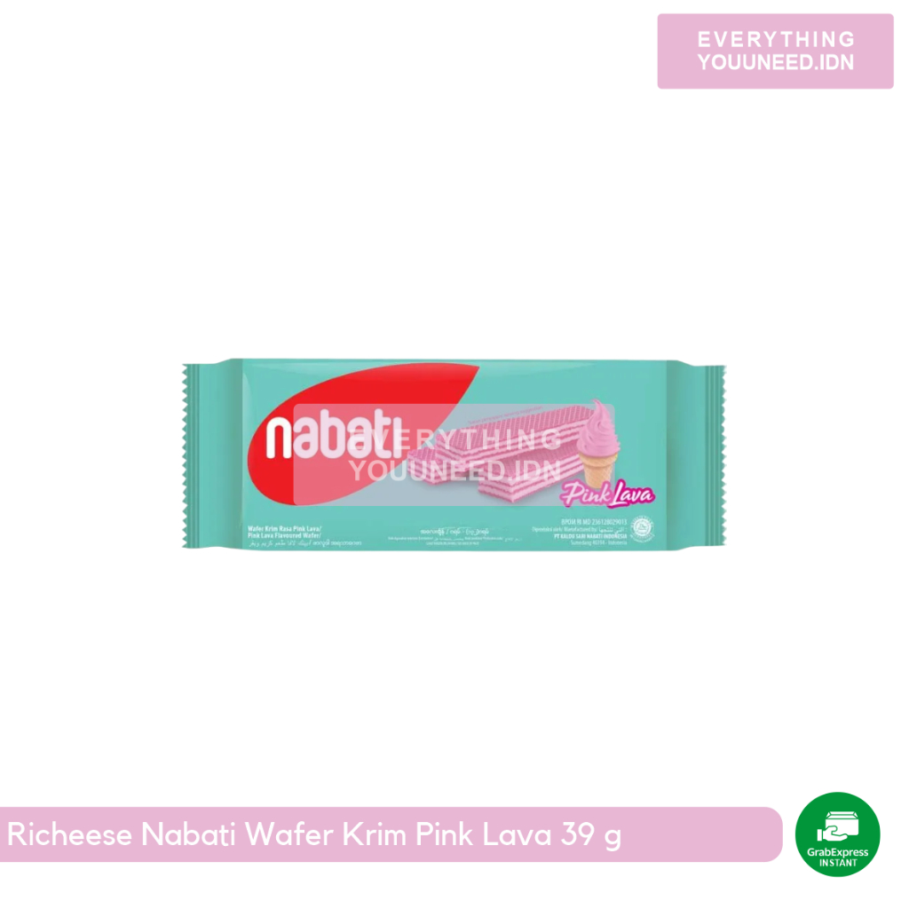 Jual Richeese Nabati Wafer Krim Pink Lava 39 g | Shopee Indonesia