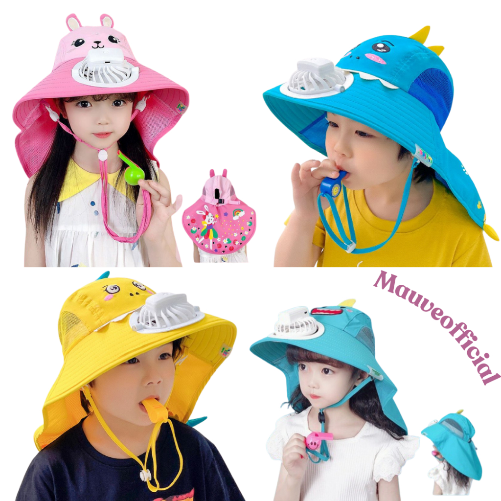 Jual MAUVE | Topi Bucket Mini Fan Anak Laki Laki dan Perempuan Model ...
