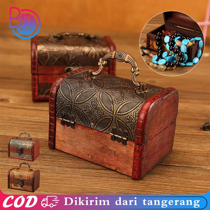 Jual Tempat Perhiasan Kayu Gaya Retro Kotak Perhiasan Dari Kayu ...