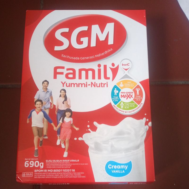Jual SGM Family Yummi Nutri 690 gram Rasa Creamy Vanilla Exp 13 Agustus ...