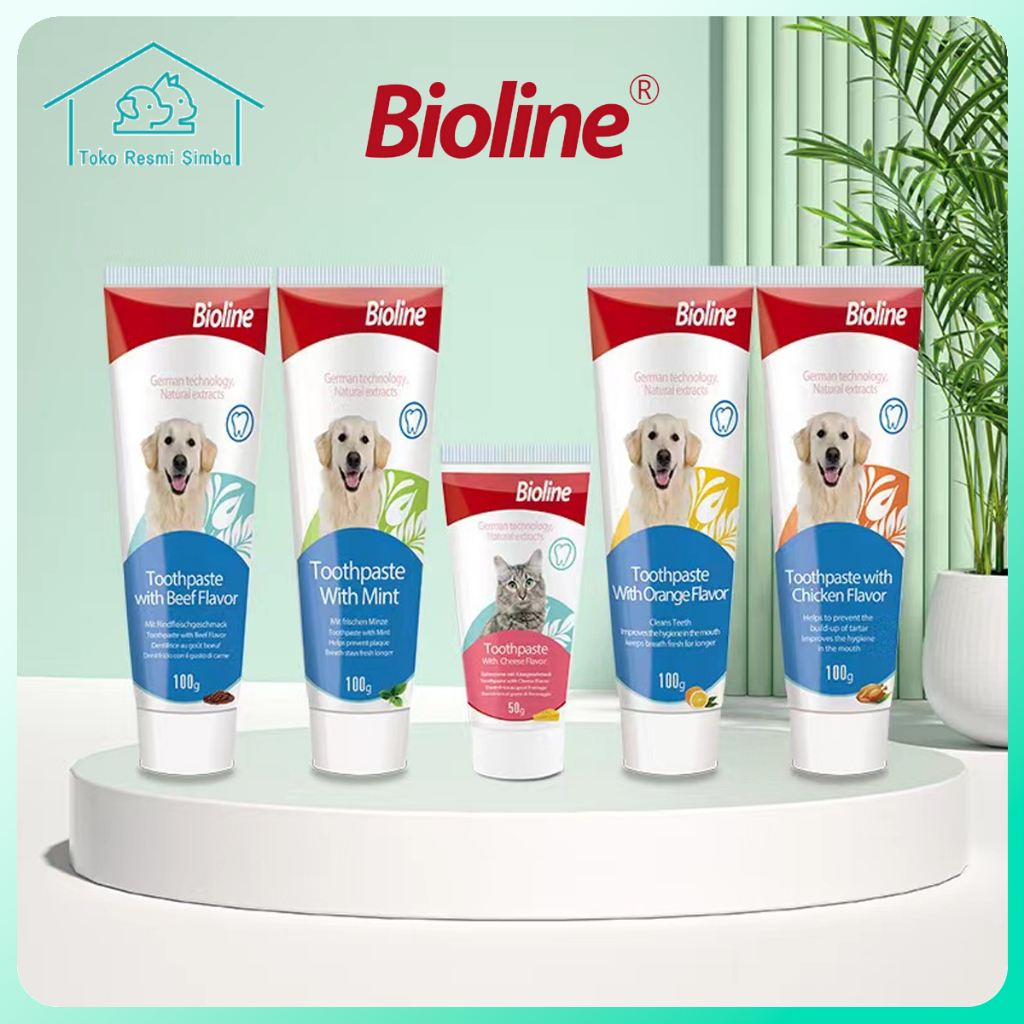 Jual BIoline Toothpaste Dog Toothpaste Cat Toothpaste Dental Care 100gr ...